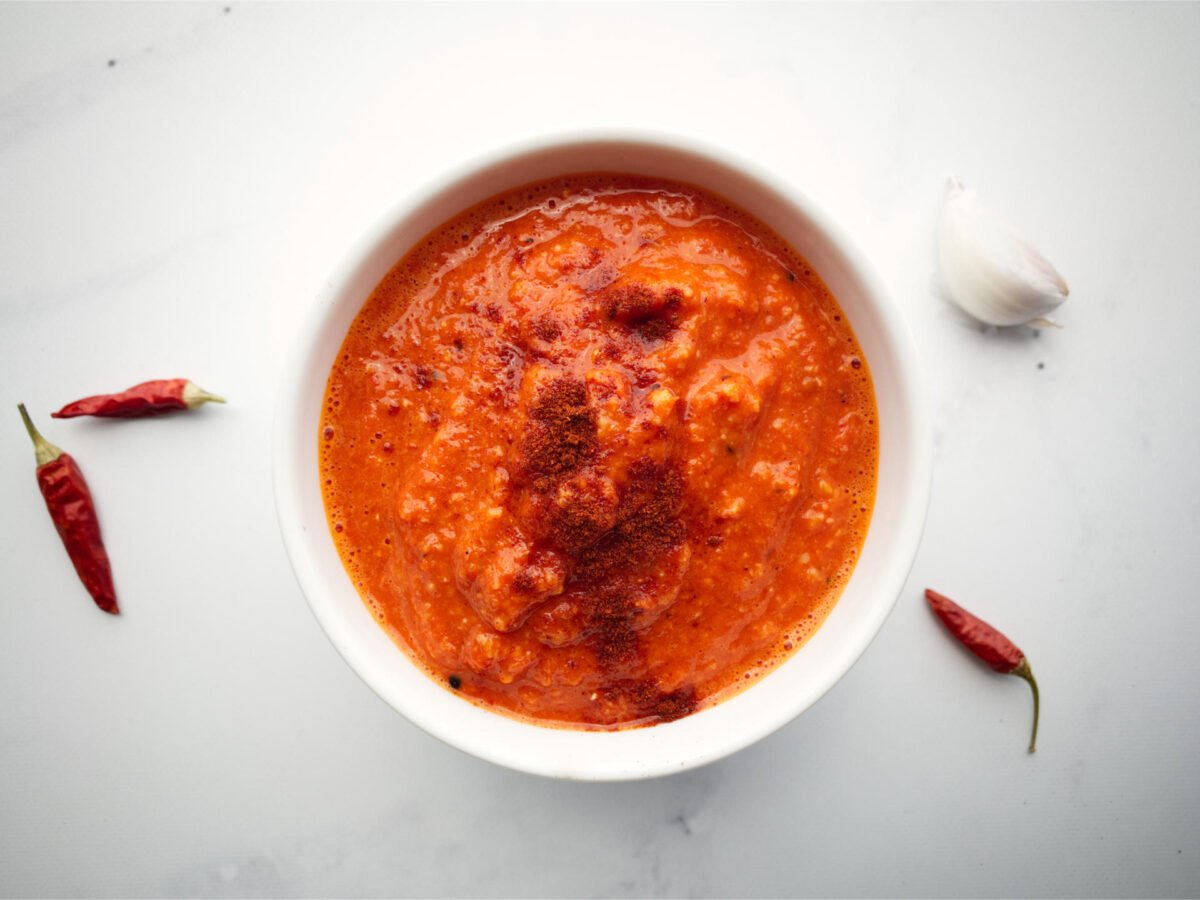 Easy Roasted Capsicum Sauce Recipe